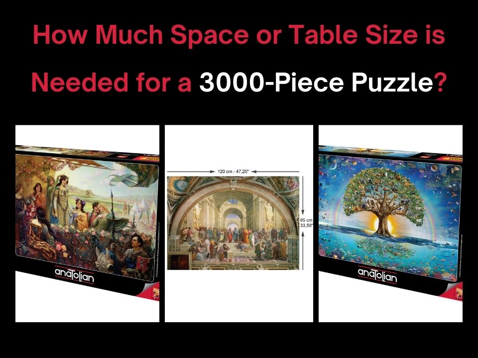 Table Size Needed for a 3000-Piece Puzzle - Anatolian Puzzle