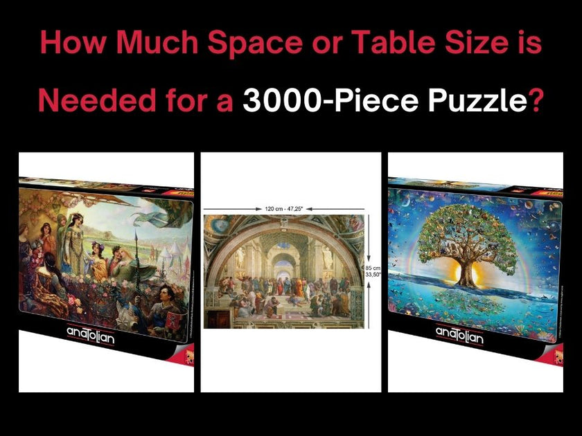 Table Size Needed for a 3000-Piece Puzzle - Anatolian Puzzle