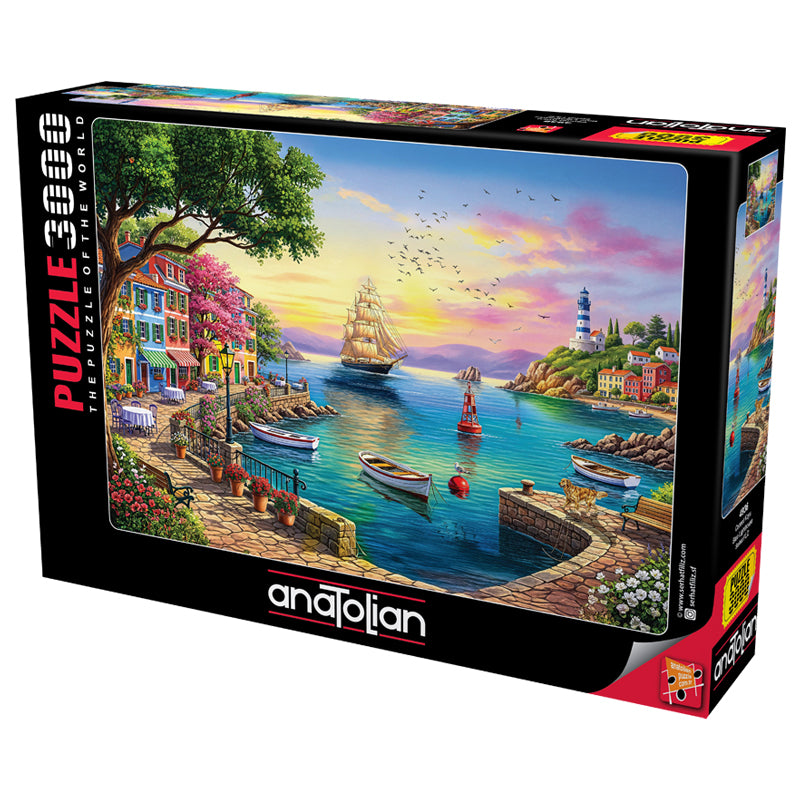 Blue Lighthouse 3000 Piece Jigsaw Puzzle – Anatolian Puzzle